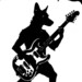 Dog Playing Electric Guitar SVG, Musical Canine, Clipart Pet Guitarist ...
