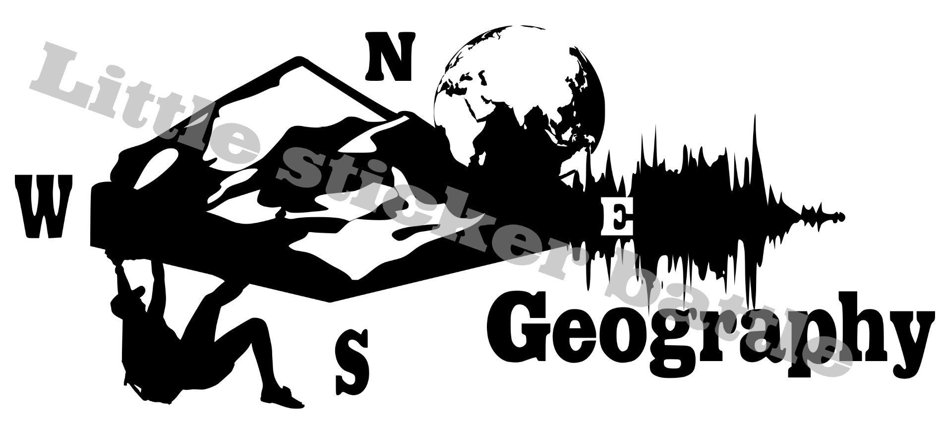 Geography Label SVG, File for Cricut, for Silhouette Cut Files, Vector ...