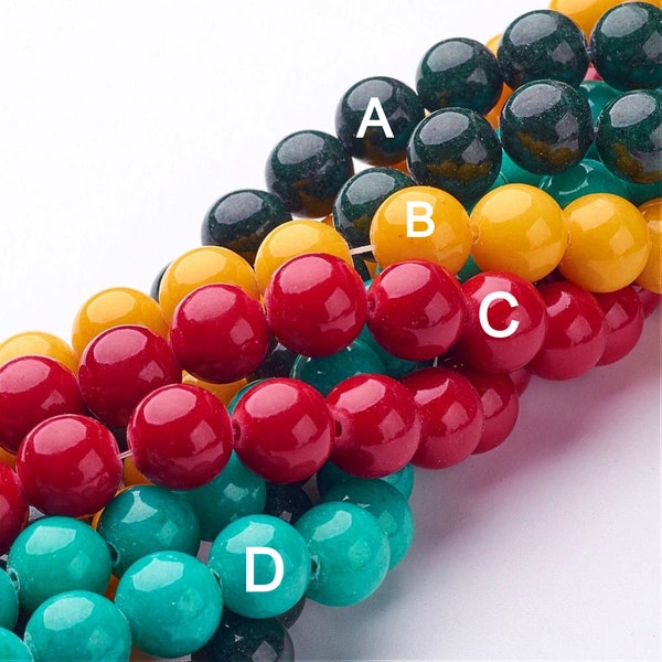 Dyed Jade Beads - Etsy