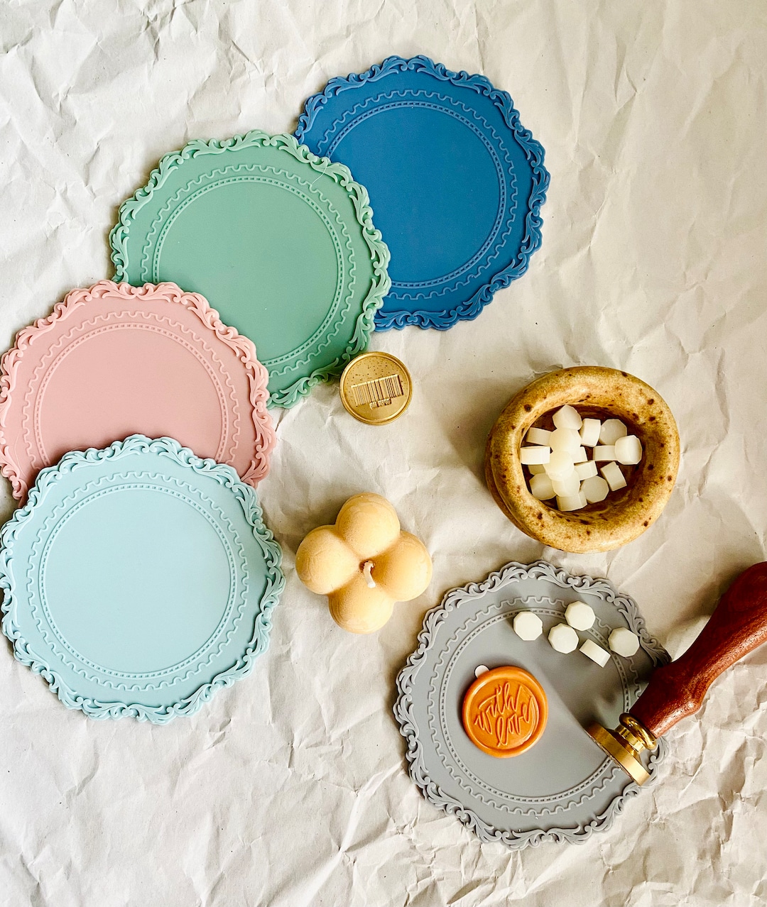 Silicone Mat for Wax Seals | Non-stick Heat Resistant | Multiple Colors ...