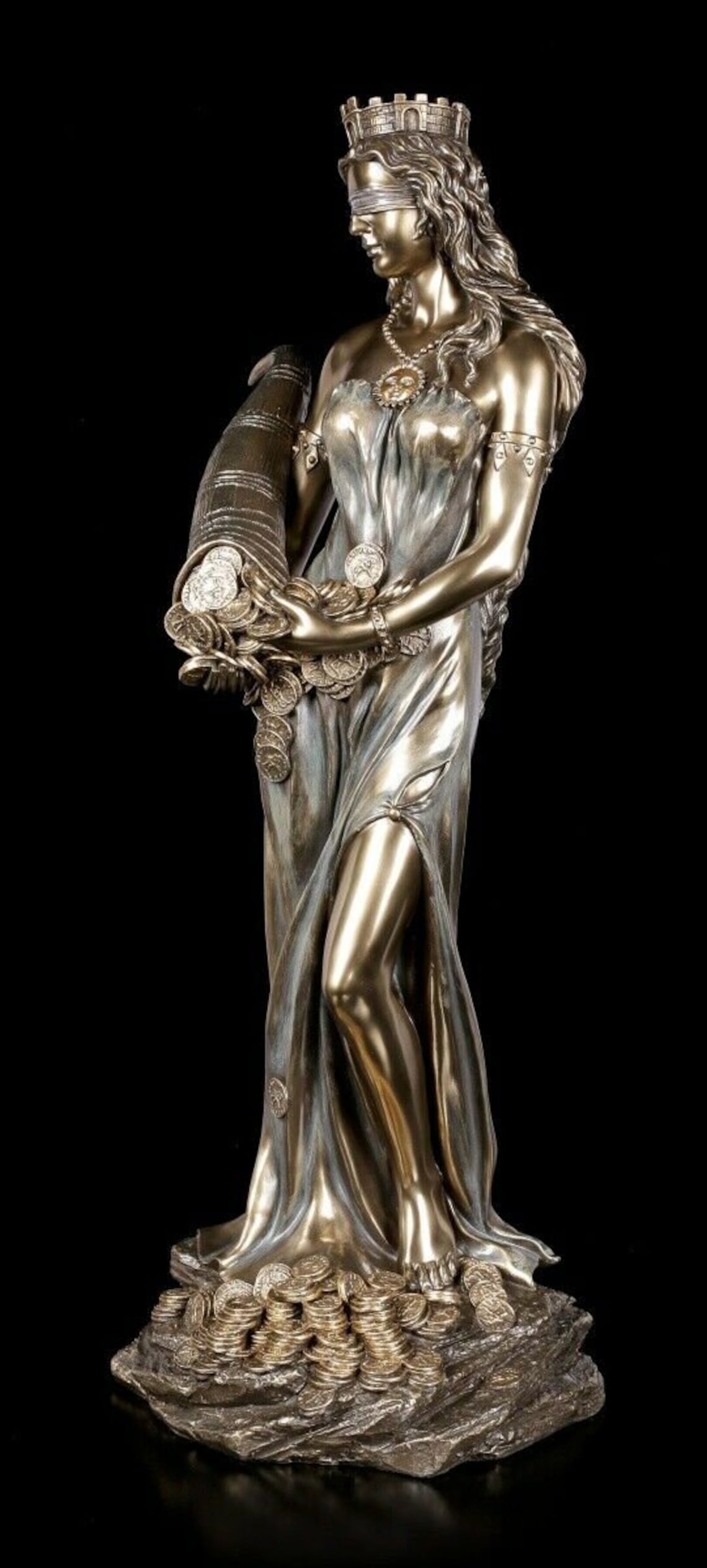 Lady Fortune Fortuna Statue large fortuna our lady grace | Etsy