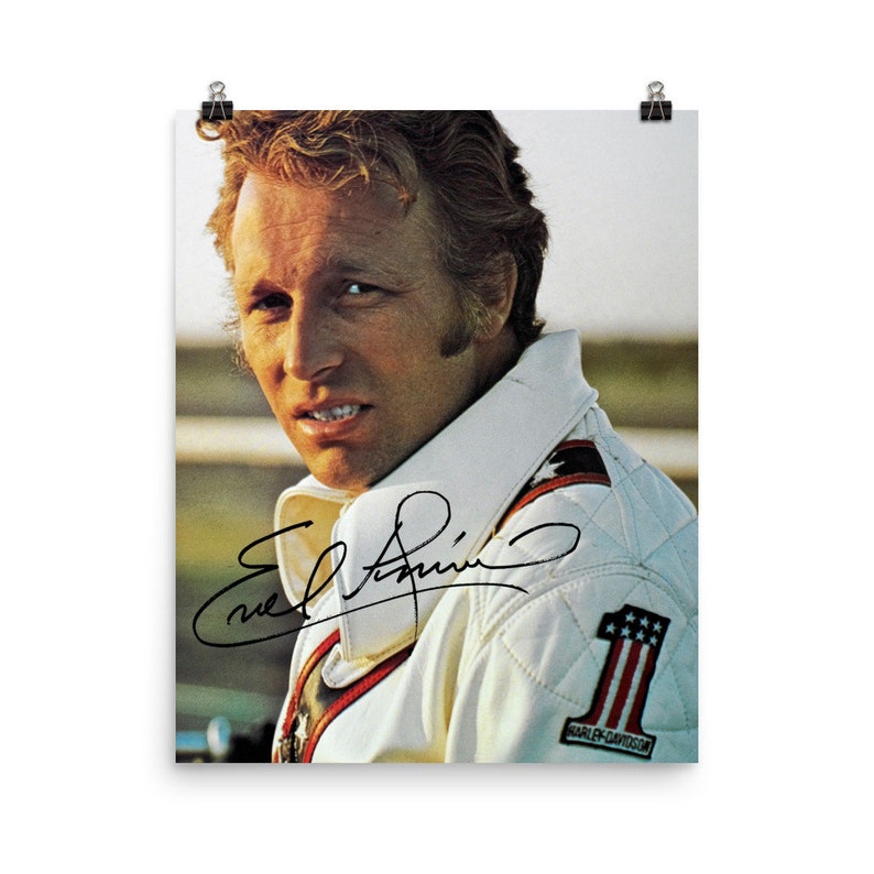 Evel Knievel Vintage - Signed Reproduction - Etsy