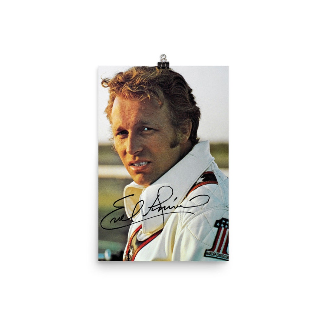Evel Knievel Vintage - Signed Reproduction - Etsy