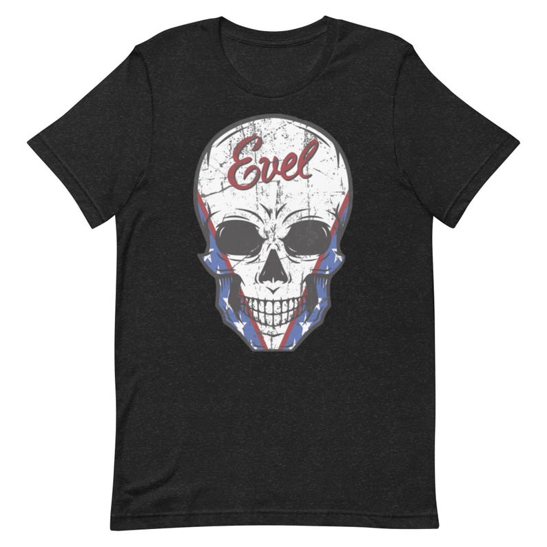 Legendary Daredevil: Evel Knievel® Skull Tee - Etsy