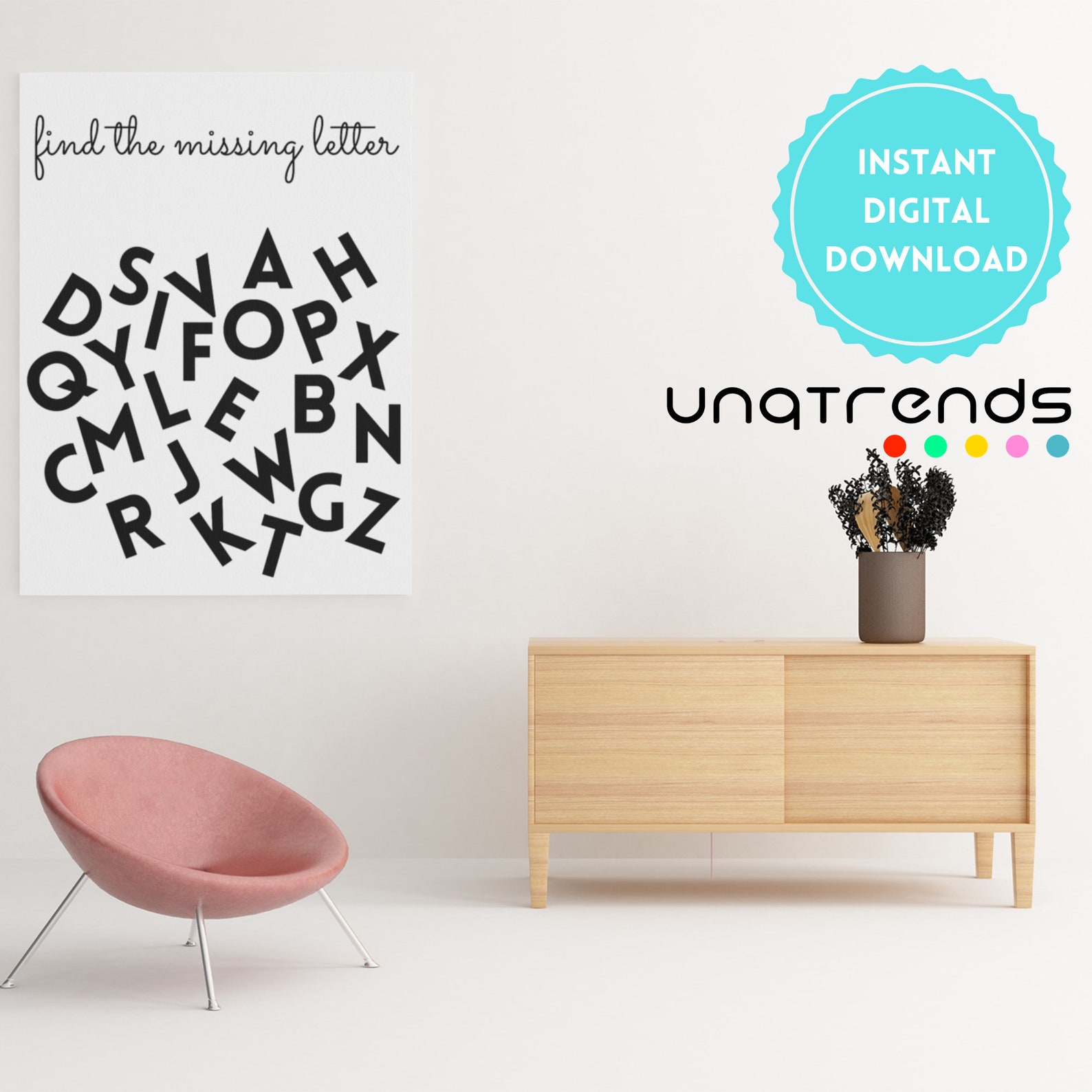 Minimalist Engaging Printable Wall Art Print, Abstract, Words ART ...