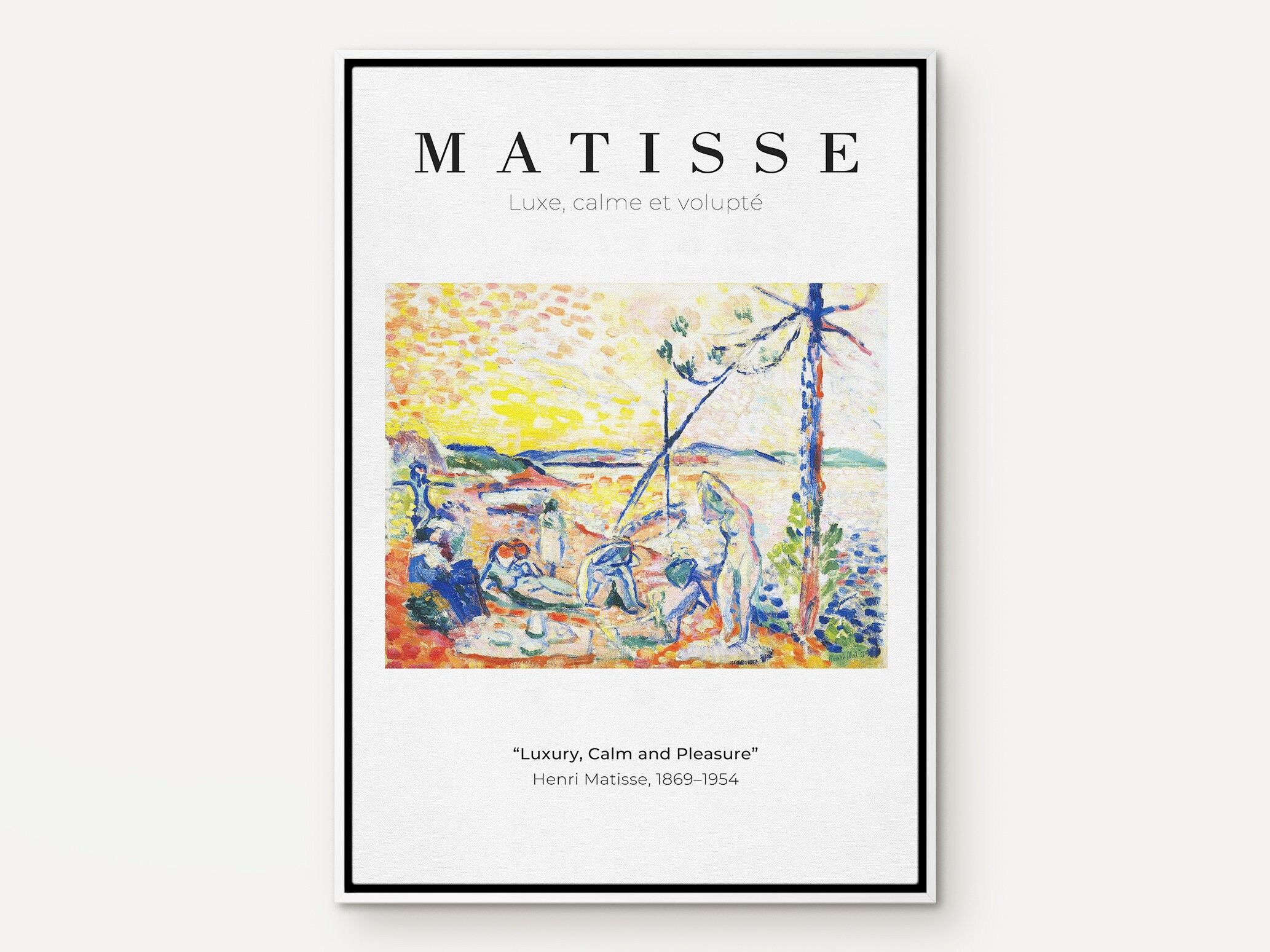 Matisse Wall Art Luxury Calm and Pleasure Framed Canvas - Etsy