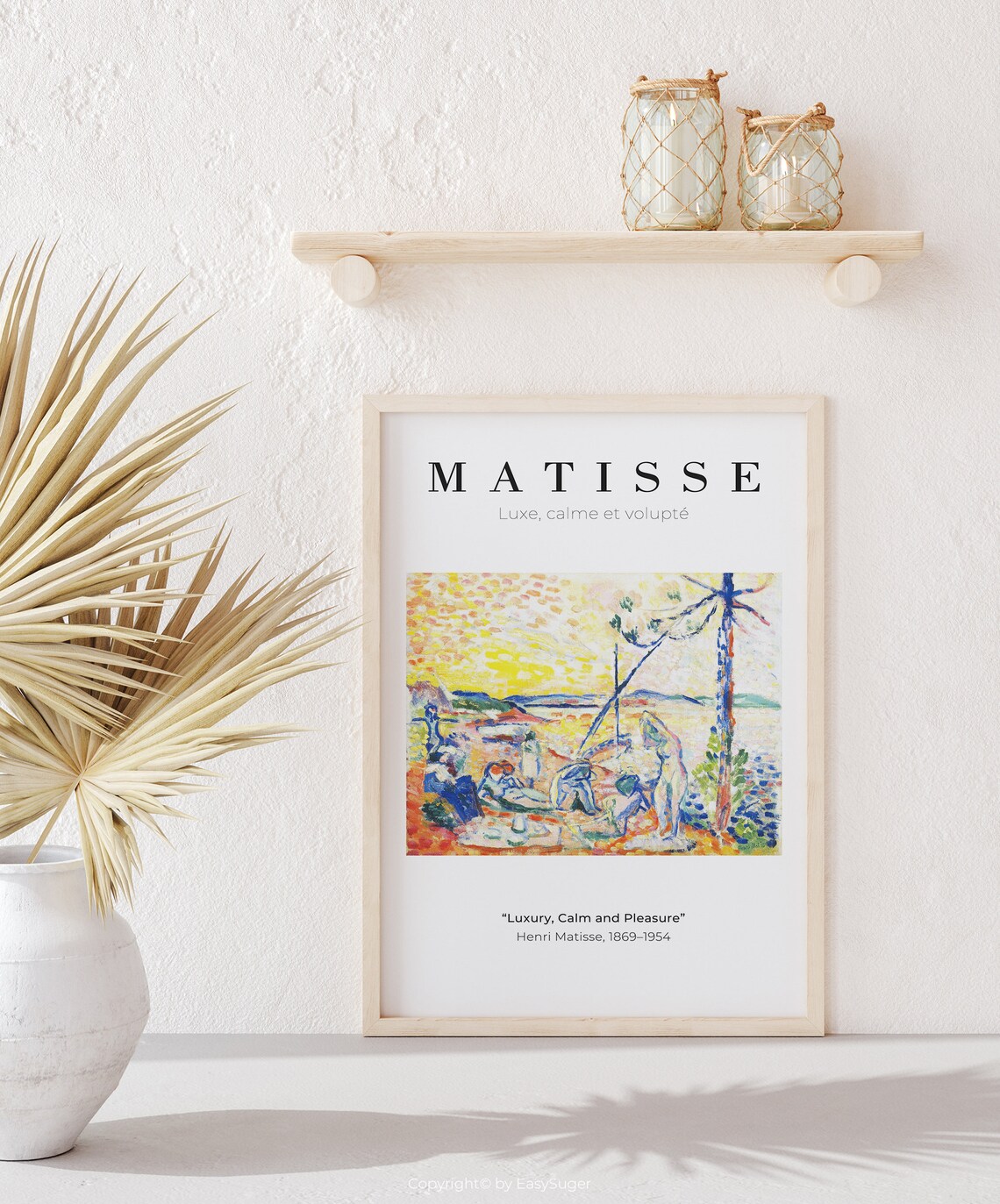 Matisse Wall Art Luxury Calm and Pleasure Framed Canvas - Etsy