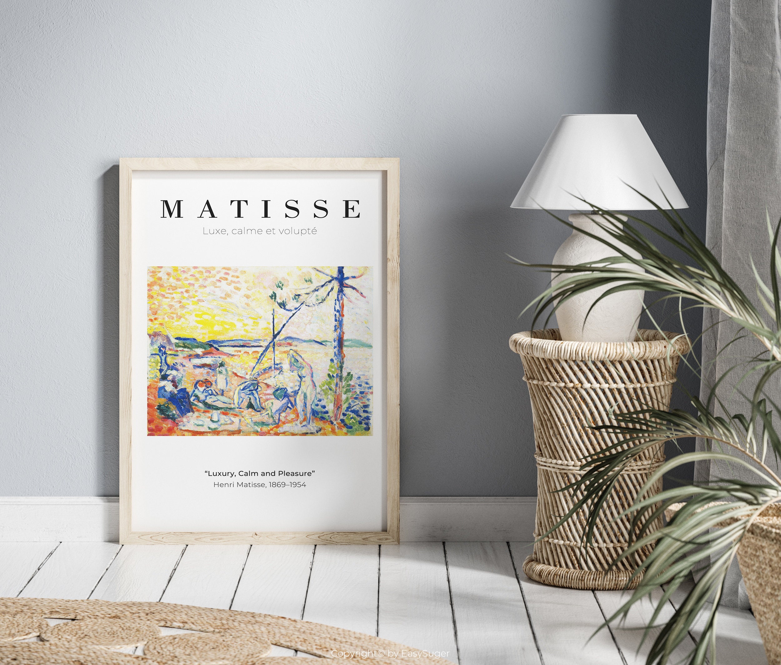 Matisse Wall Art Luxury Calm and Pleasure Framed Canvas - Etsy