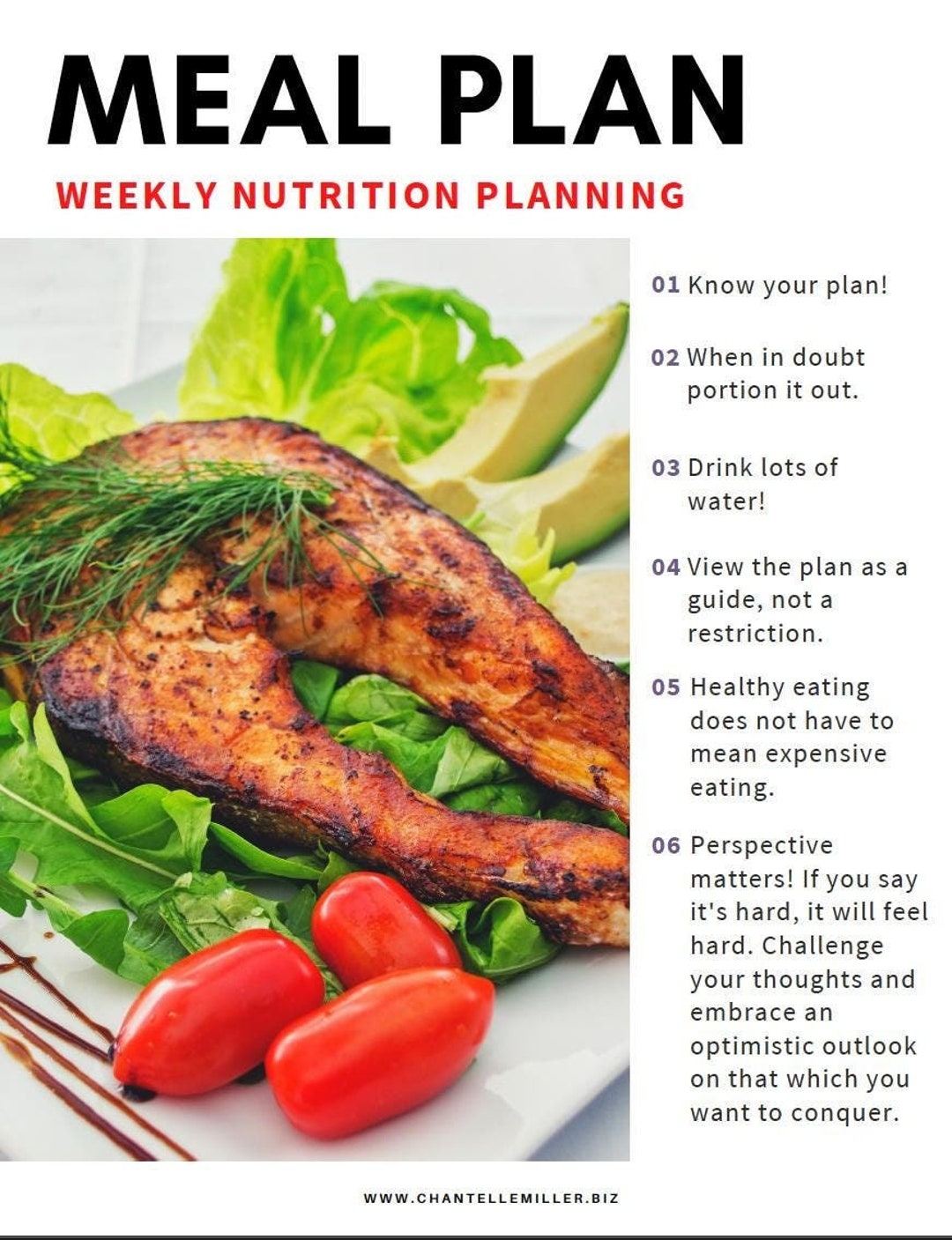 Weekly Meal Plan Template – Portion Fix Compatible - Etsy