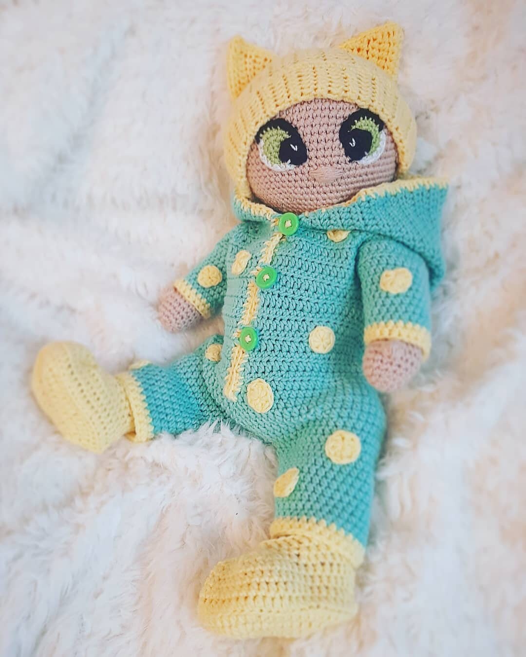 Polka Cat Clothes Set Pattern for Dominic Doll - Etsy