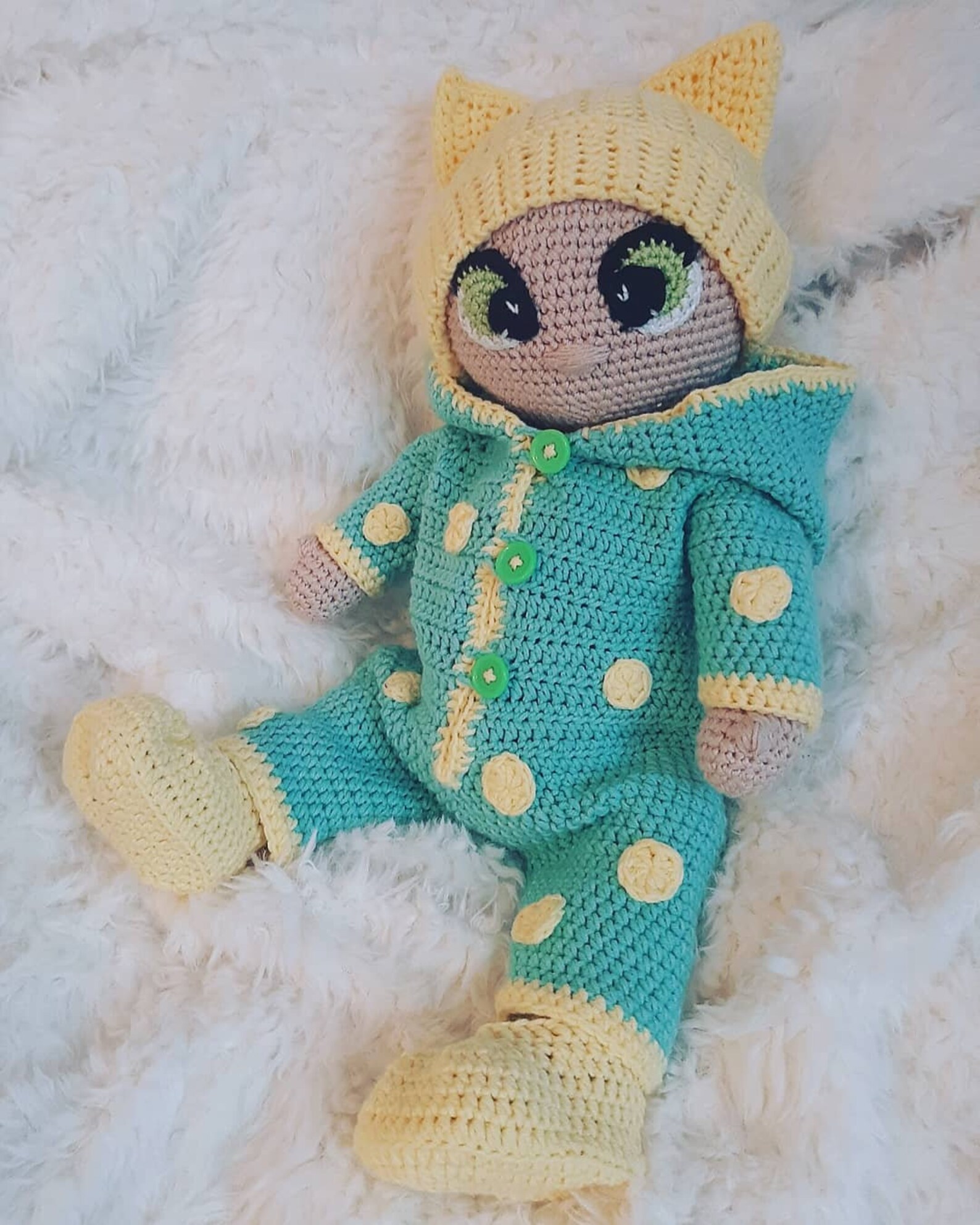 Polka Cat Clothes Set Pattern for Dominic Doll - Etsy