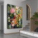 Original Colorful 3D Flower Painting on Canvas Heavy Textured Wall ...