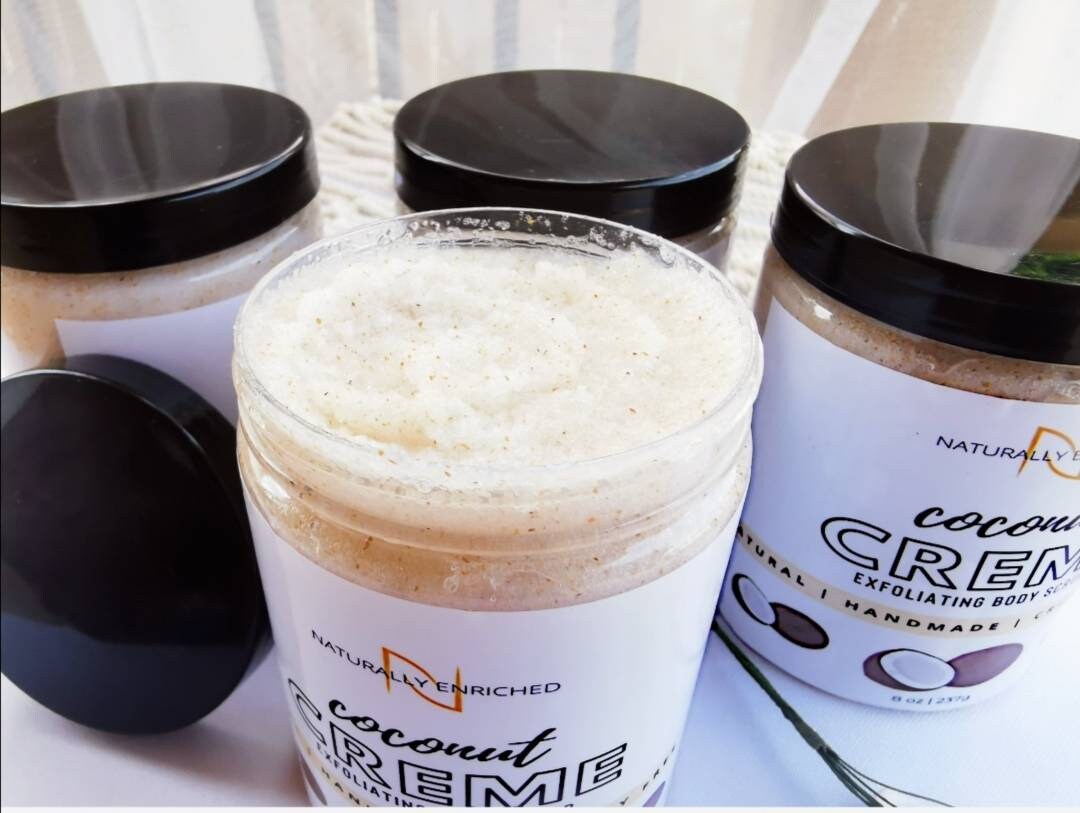 Body Scrub made with Apricot & Walnut Shell Powder- Sugar Scrub ...