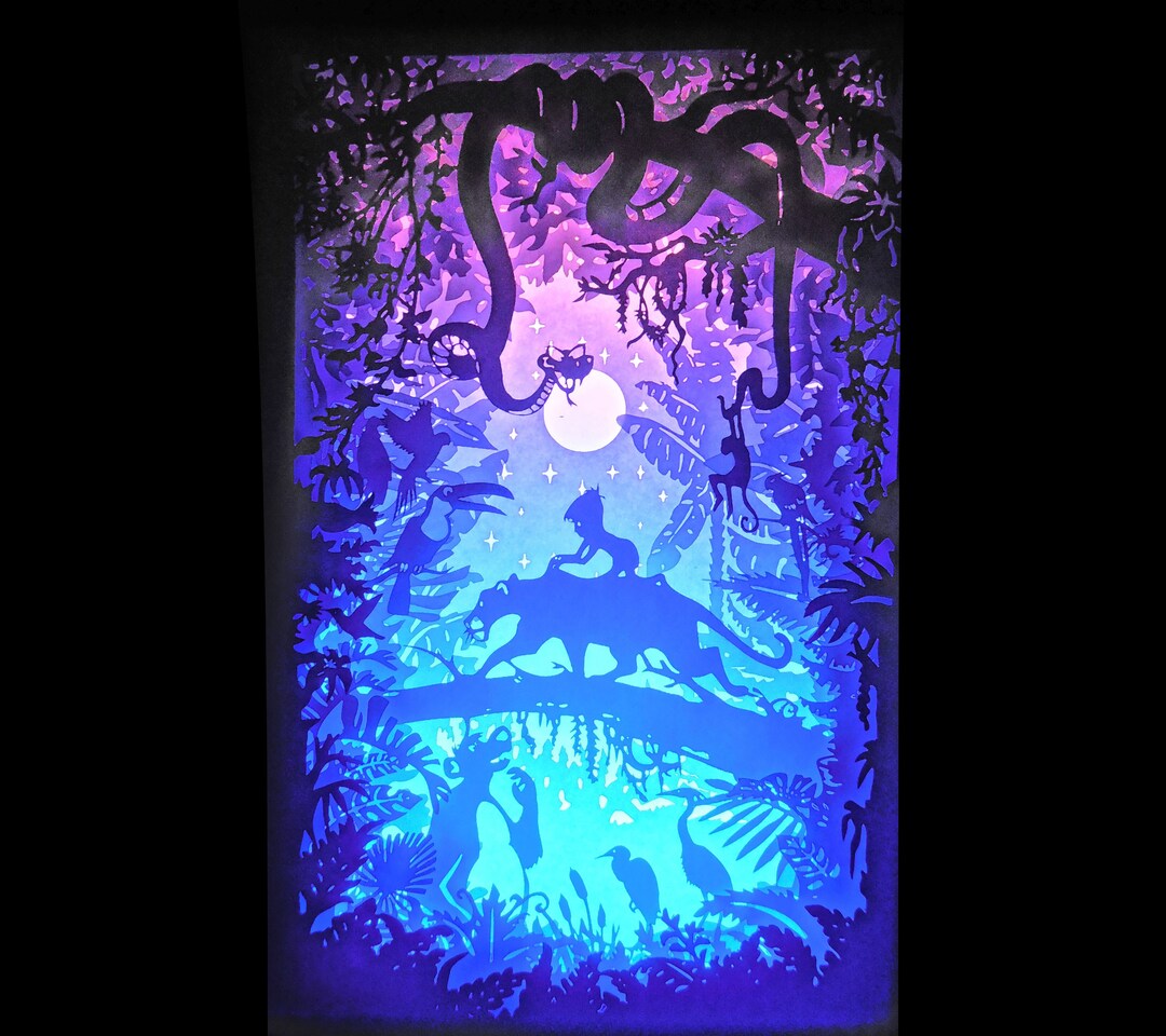 Jungle Book - Light Box Templates - SVG - Etsy