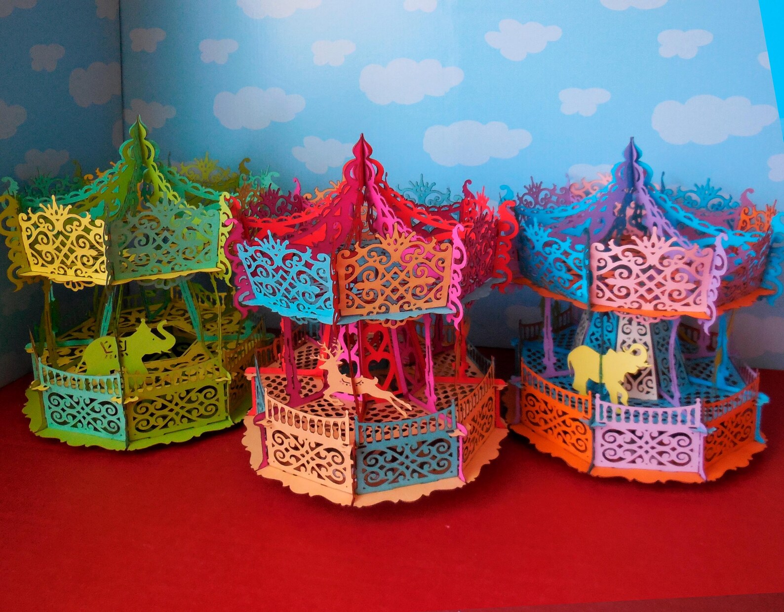 Paper Carousel Template: Intricate DIY 3D Puzzle (digital Download) - Etsy