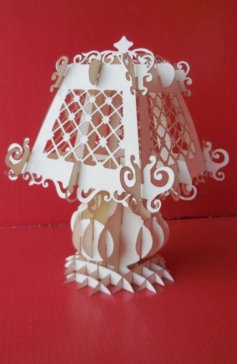 Paper Openwork Lamp Template. PDF SVG and PNG - Etsy