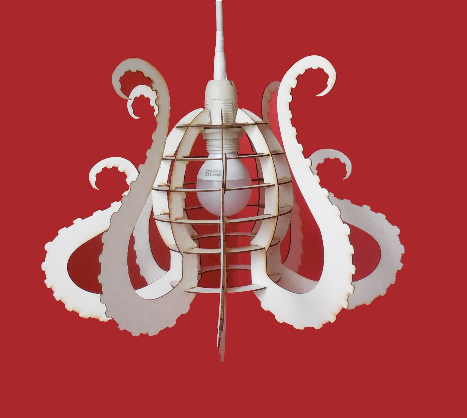 Octopus Hanging Lamp Chandelier Pendel Template SVG - Etsy