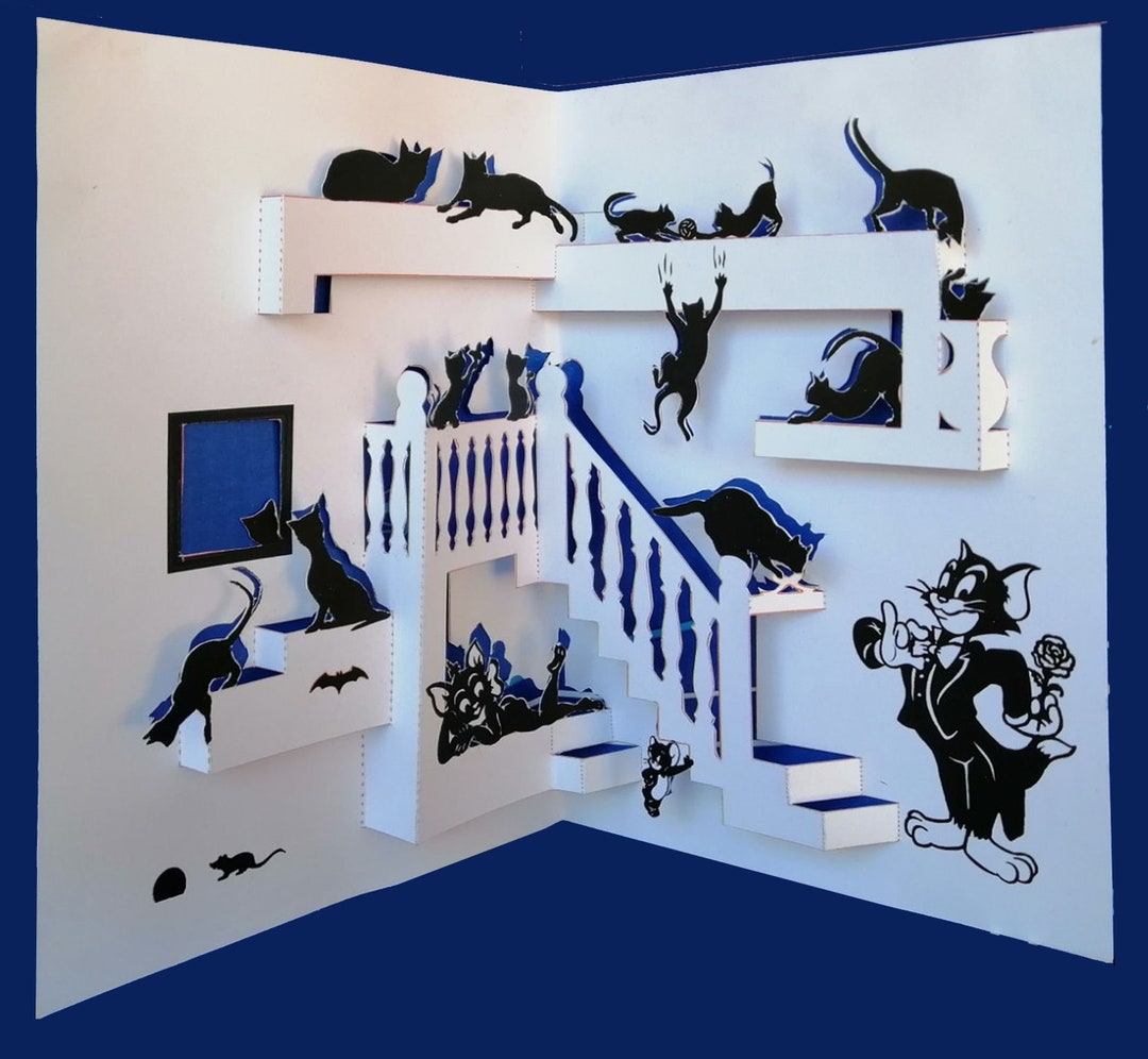 3D Cat's Den With Tom and Jerry - Etsy