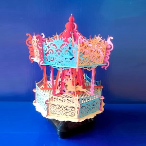 Paper Carousel Template: Intricate DIY 3D Puzzle (digital Download) - Etsy