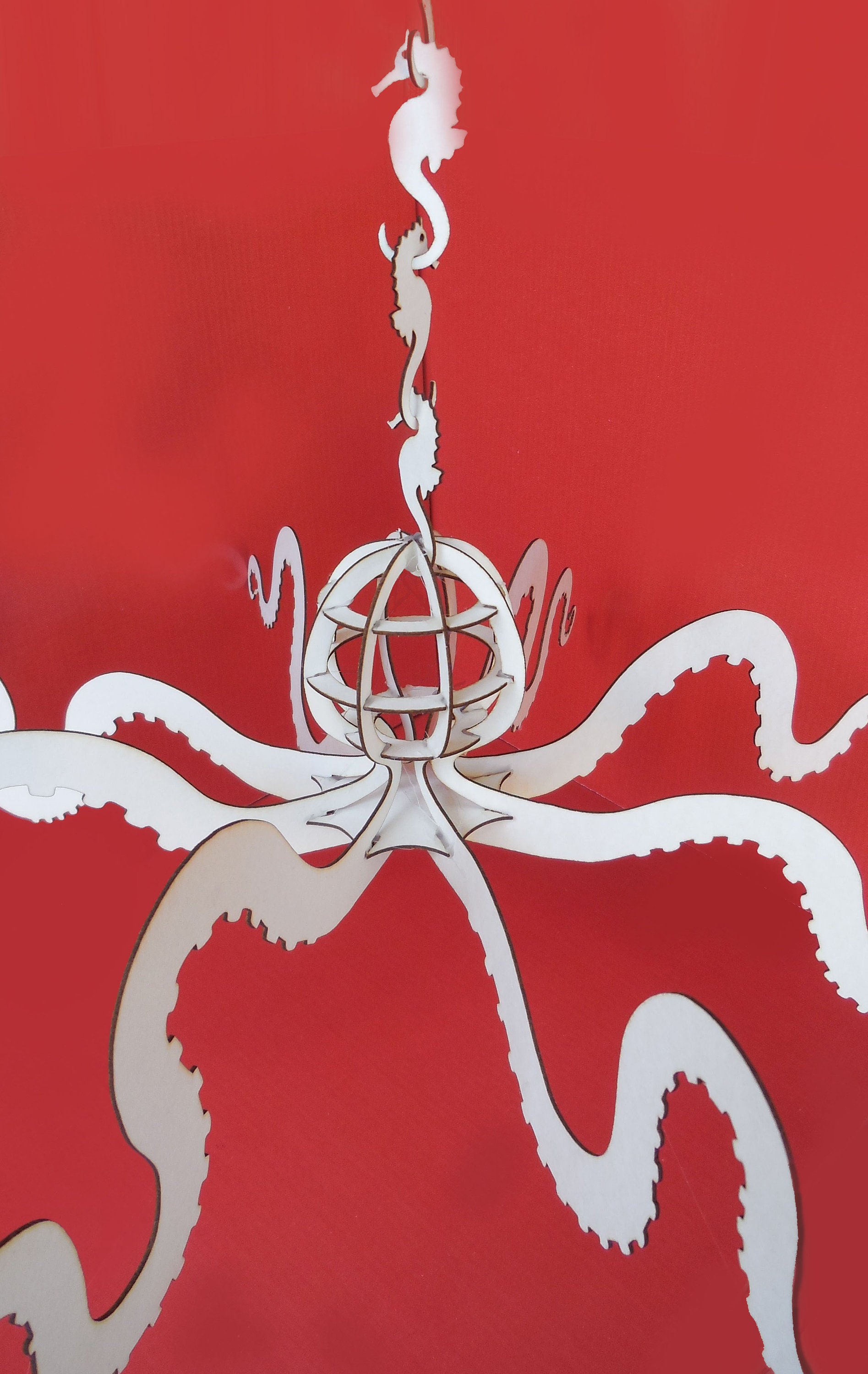 Decorative Hanger Octopus Template for Cutting Cardboard - Etsy