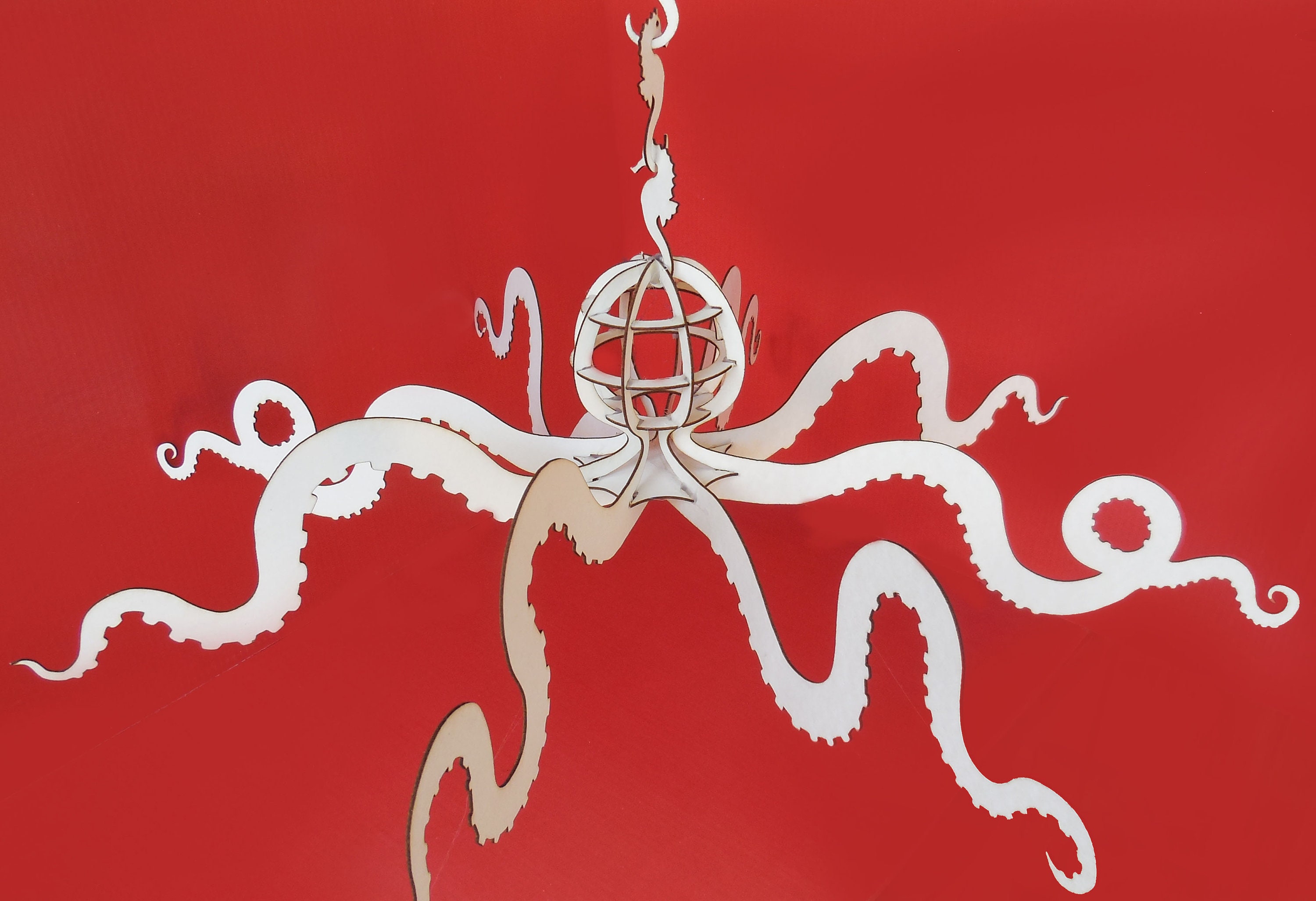 Decorative Hanger Octopus Template for Cutting Cardboard - Etsy
