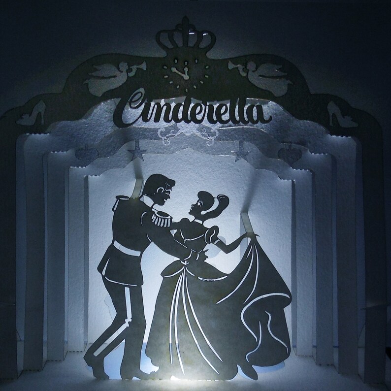Cinderella's Dance, Cinderella 3D Arch, Fairy Tale Template, Prince and ...