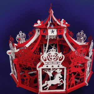 Circus Tent 3D Papercraft Template: DIY Home Decor (digital Download ...