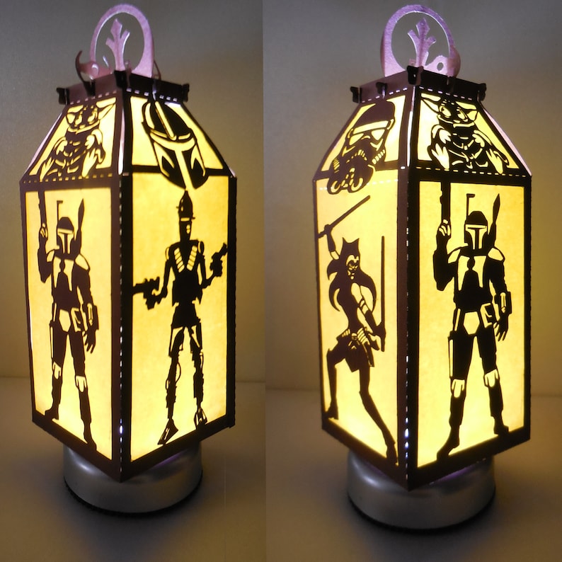Mandalorian 3D Paper Lantern SVG Template (digital Download) - Etsy Canada