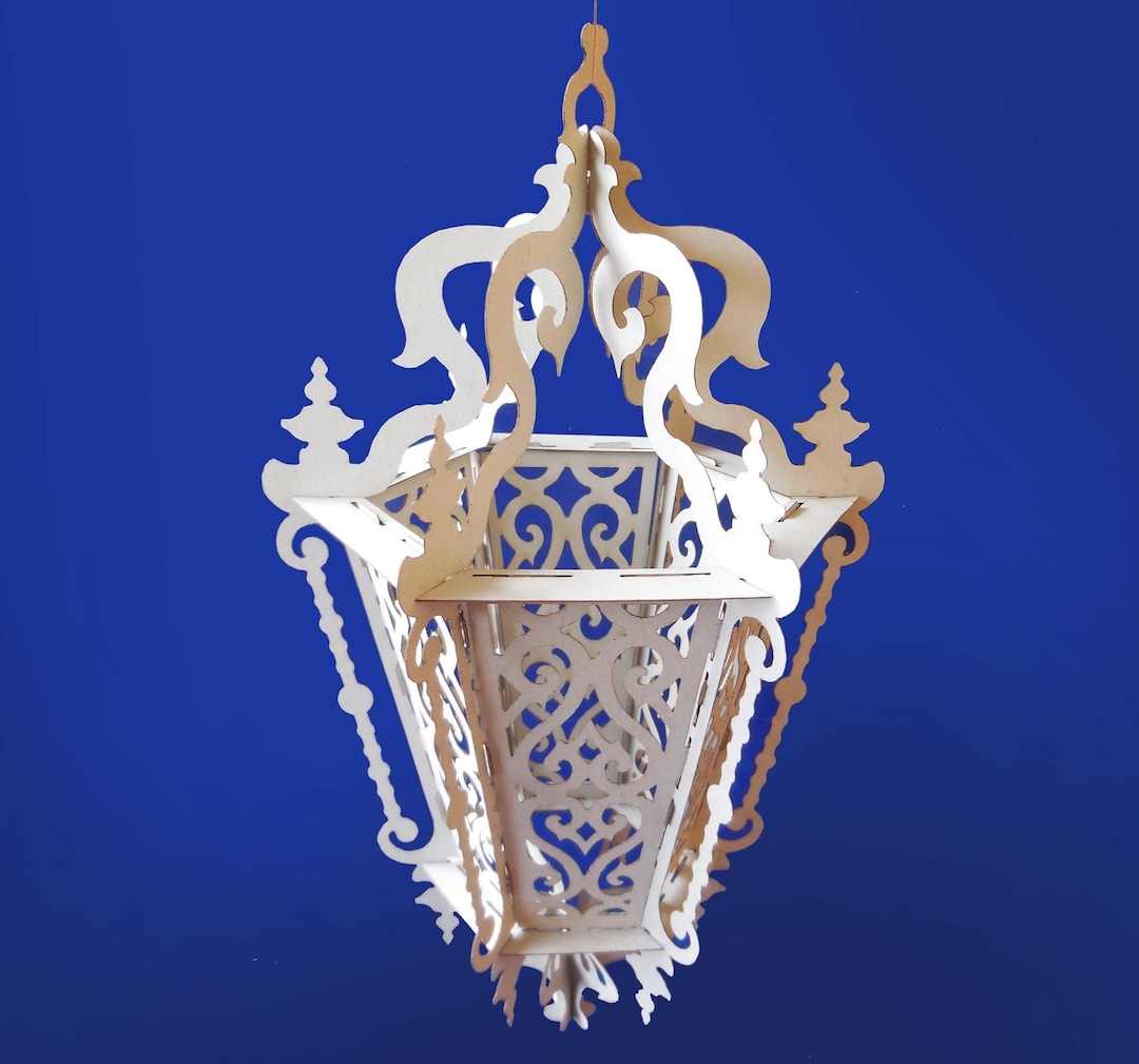 3D Paper Lantern Victorian Style, Paper Lamp, SVG Lantern, 3D Lantern Template - Etsy