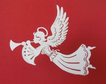 Flying Angel With Trumpet - Etsy