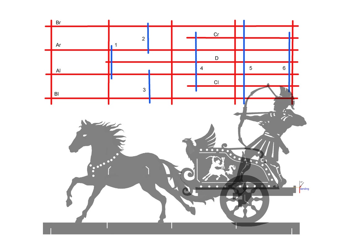 Spartan Chariot Battle 3D Folding Template for Cutting - Etsy