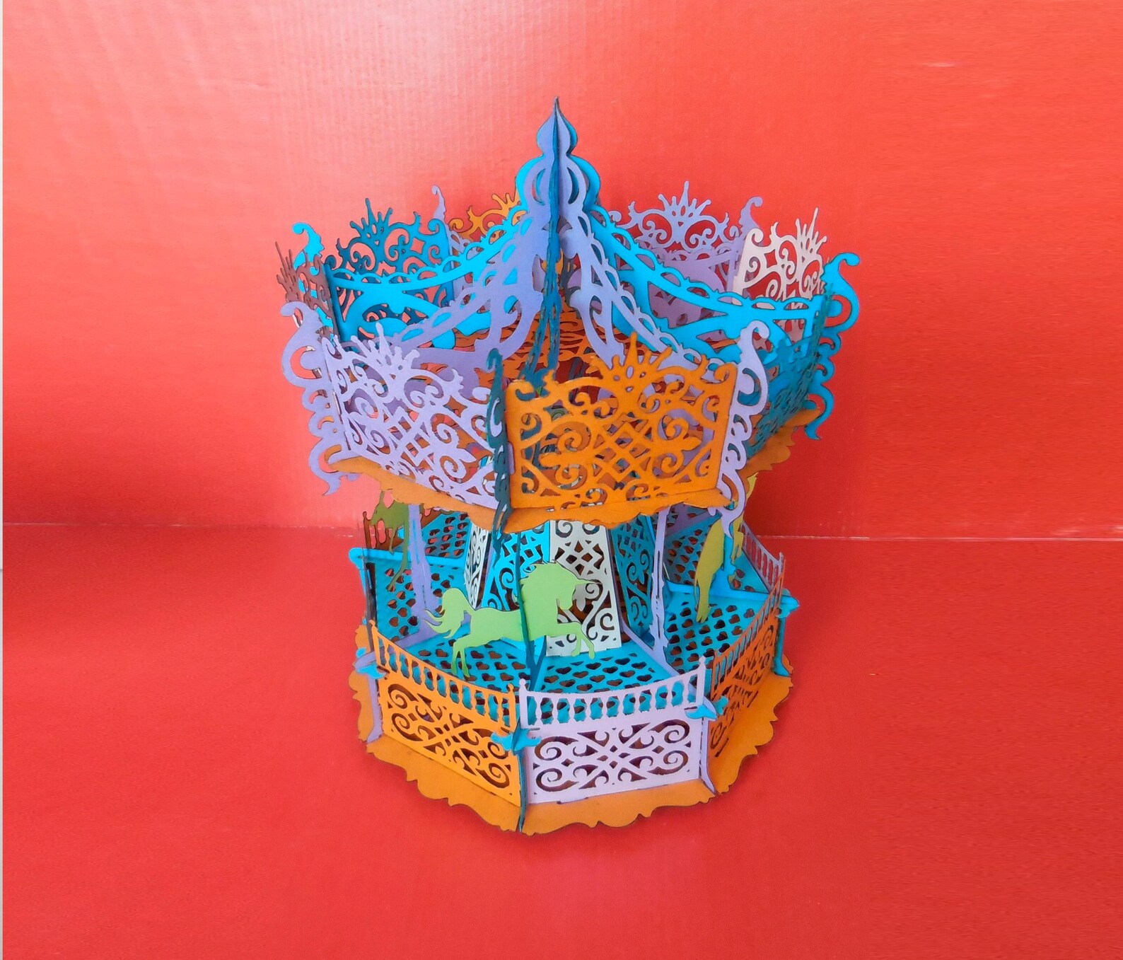 Paper Carousel Template: Intricate DIY 3D Puzzle (digital Download) - Etsy