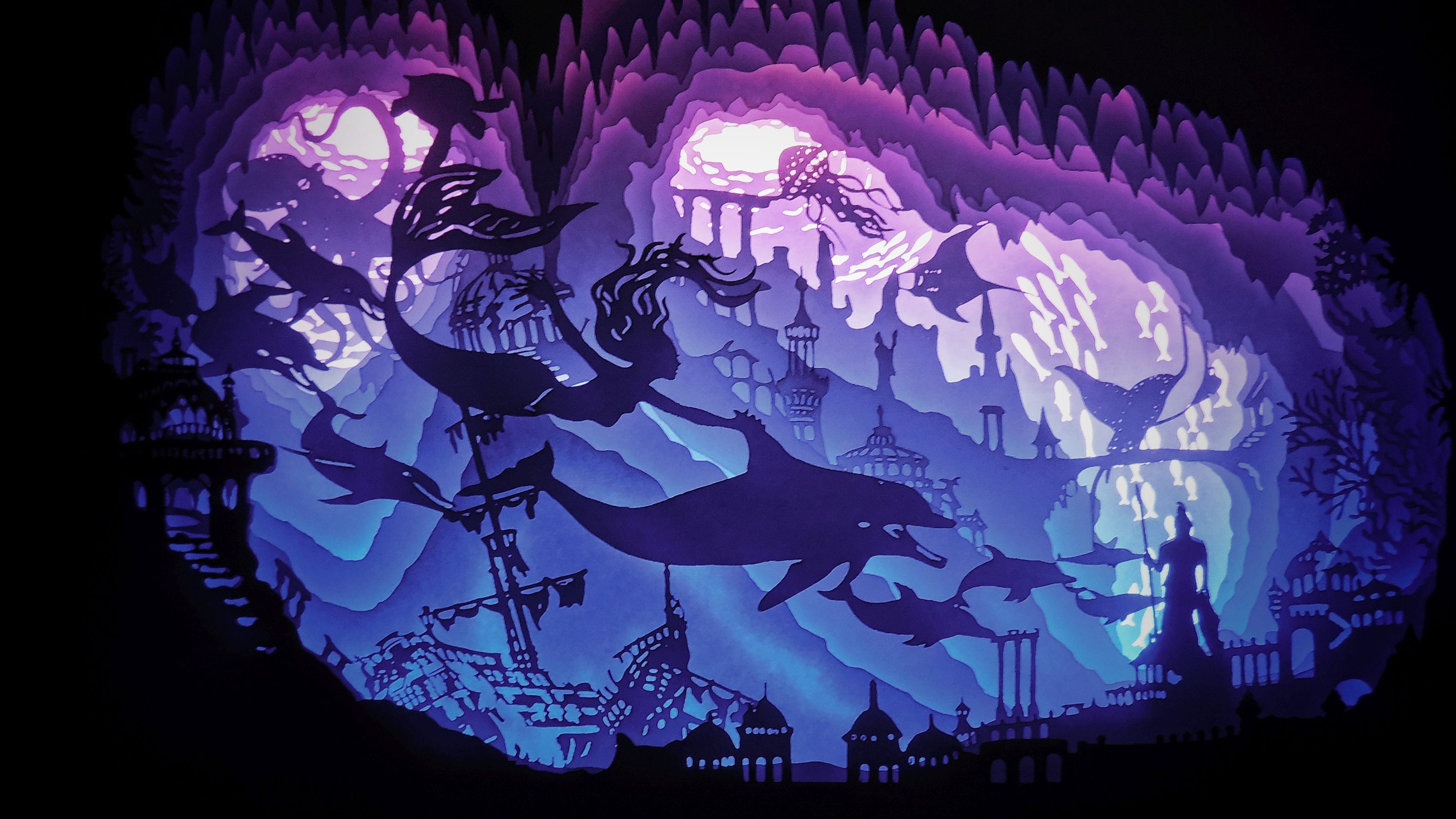 Tour Over Atlantis -templates for Light Box PDF, SVG - Etsy