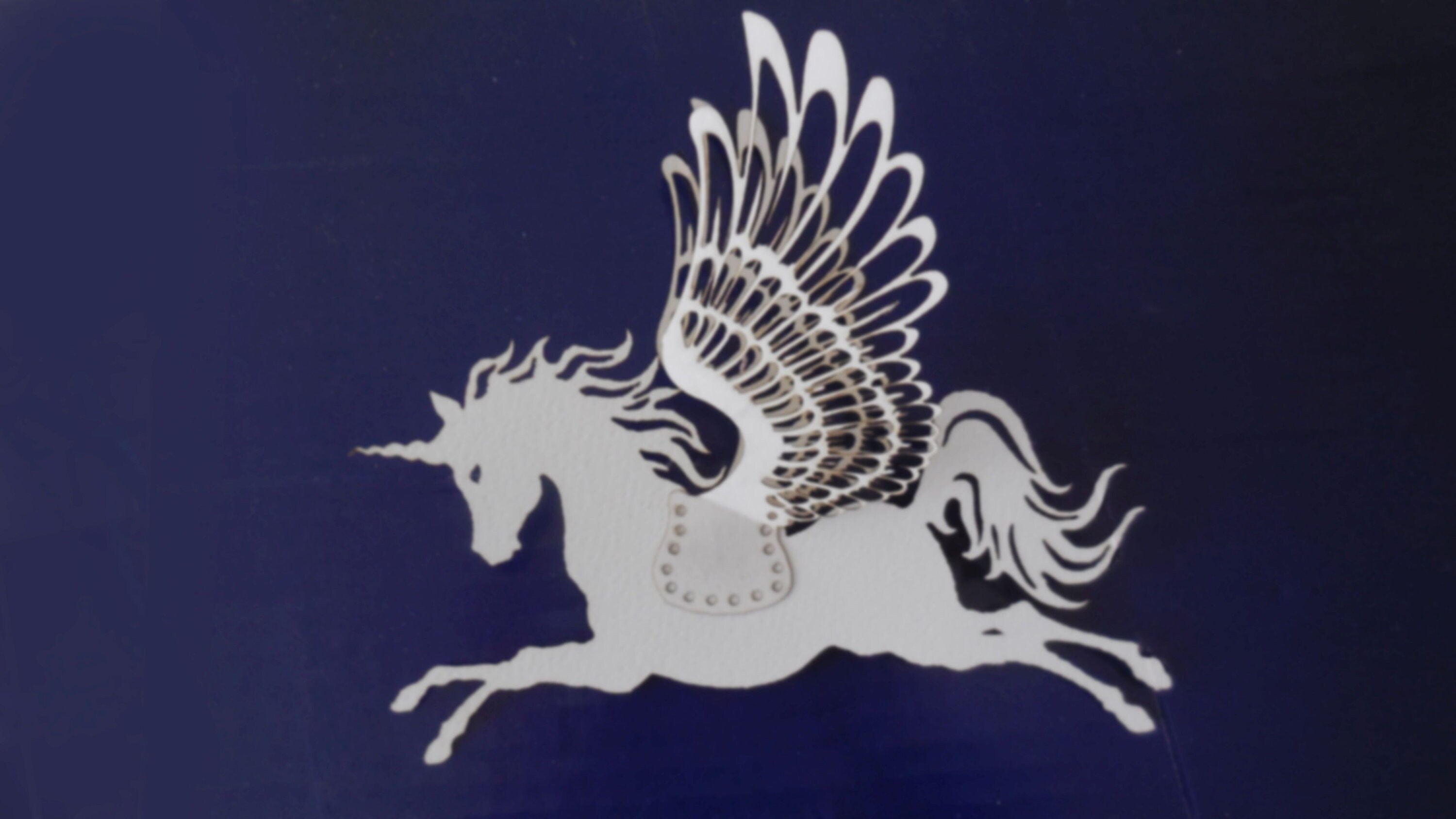 Flying Unicorn paper cutting template SVG | Etsy