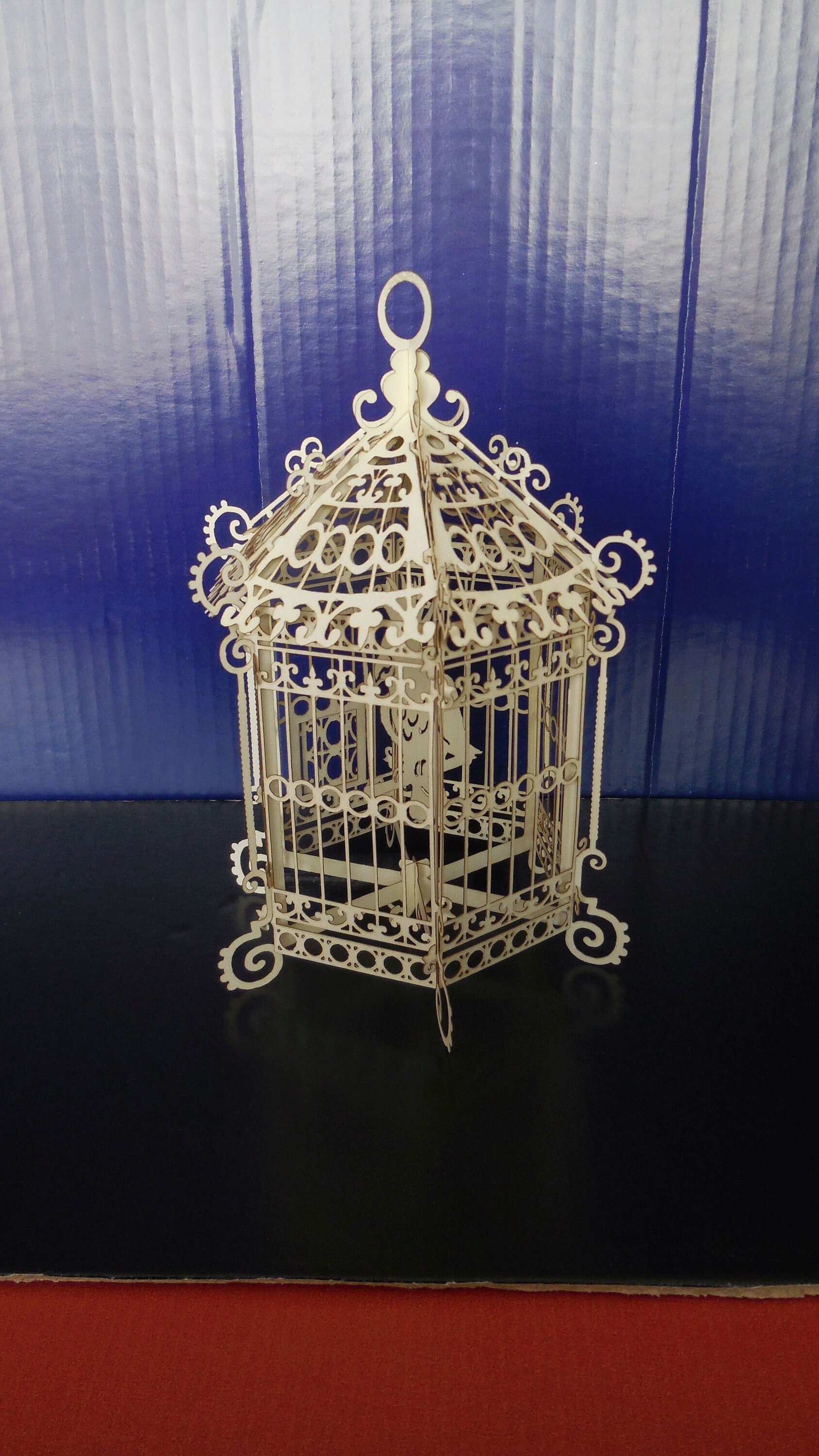 Parrot in a Cage-3d Template for Cutting Paper-svg - Etsy