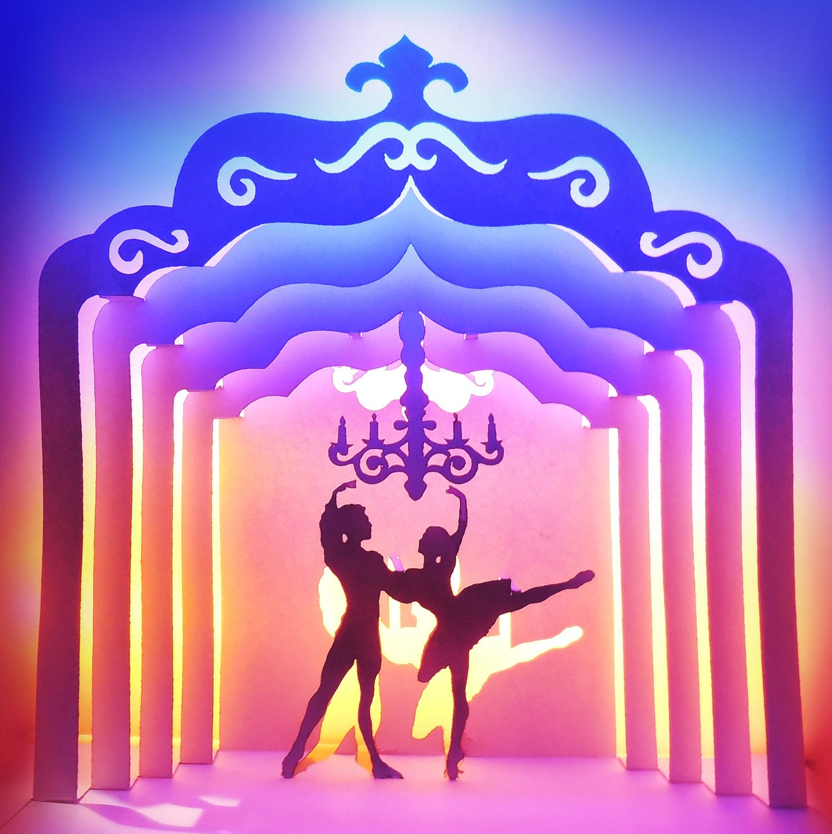 Ballet Pop-up Card - Paper Template - Etsy