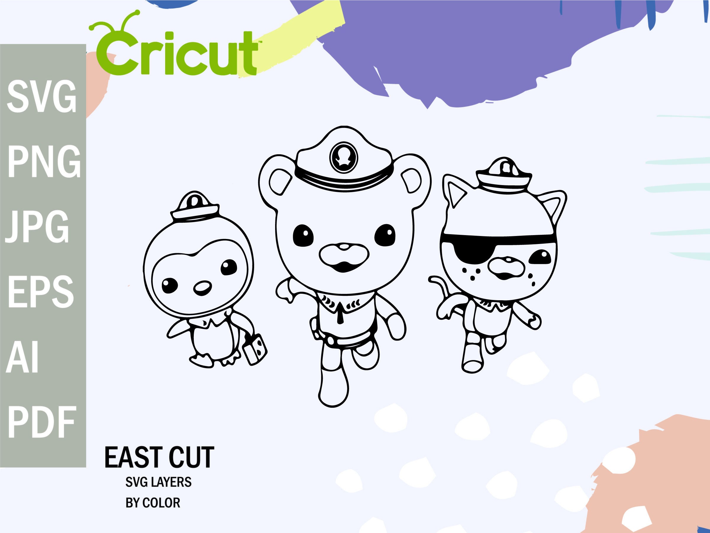 Octonauts svg fichiers svg pour cricut svg enfants | Etsy