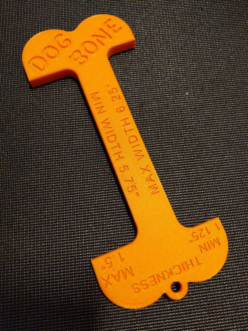 Dog Bone Cornhole Bag Measuring Tool - 3D Printed - Etsy