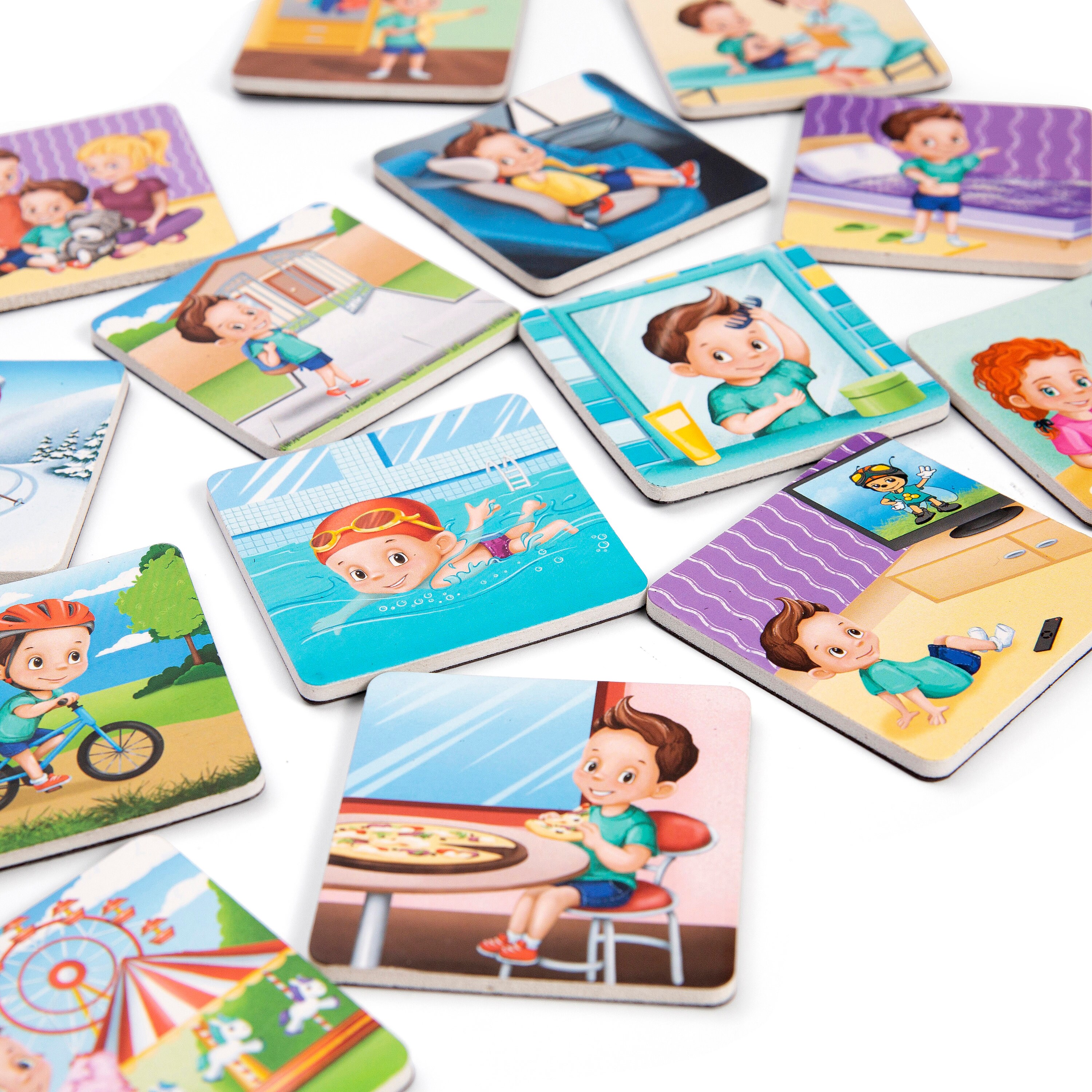 Dayplanner Board With 72 Magnetic Cards-visual Schedule - Etsy