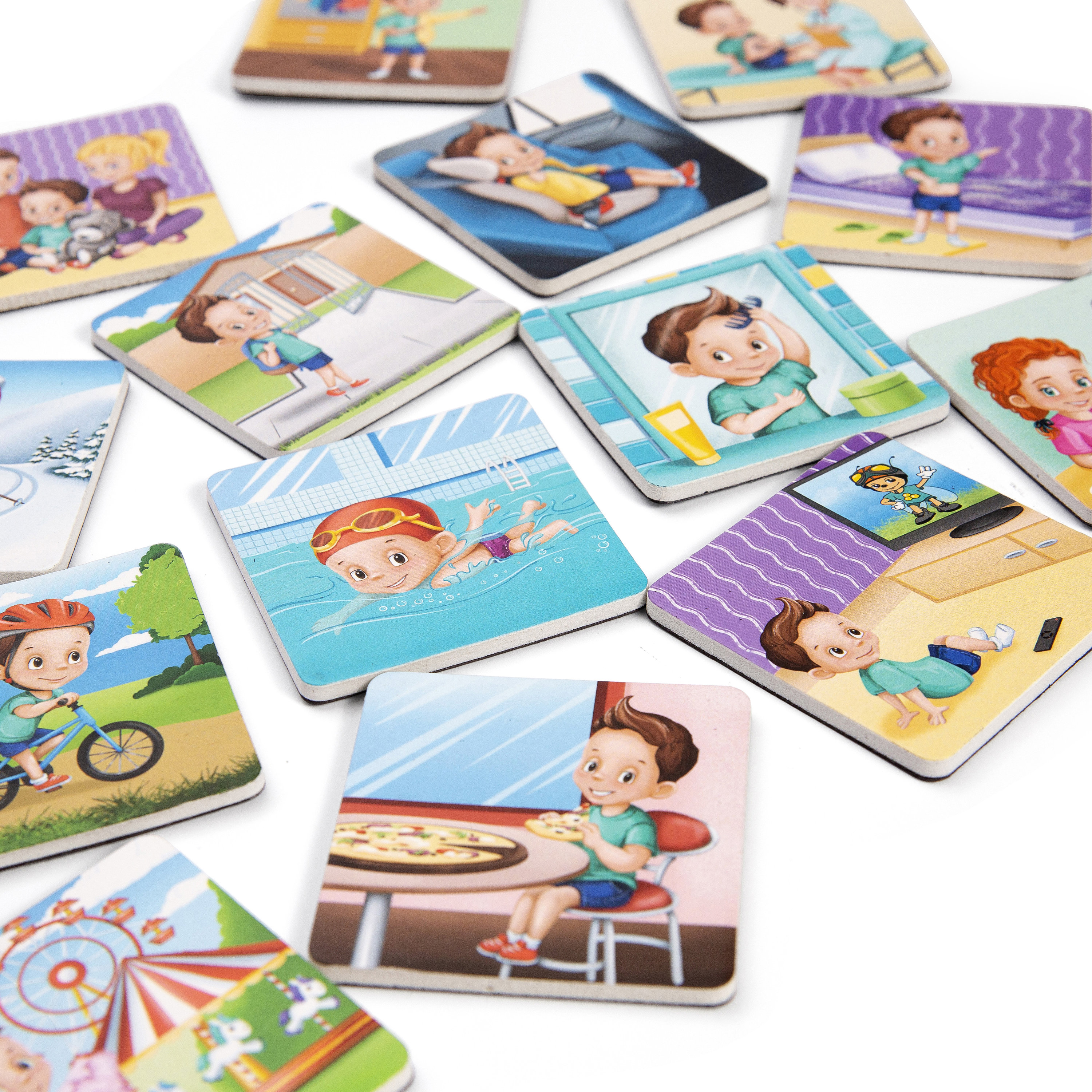 Dayplanner Board for Kids With 72 Magnetic Cards-visual Schedule Kids ...