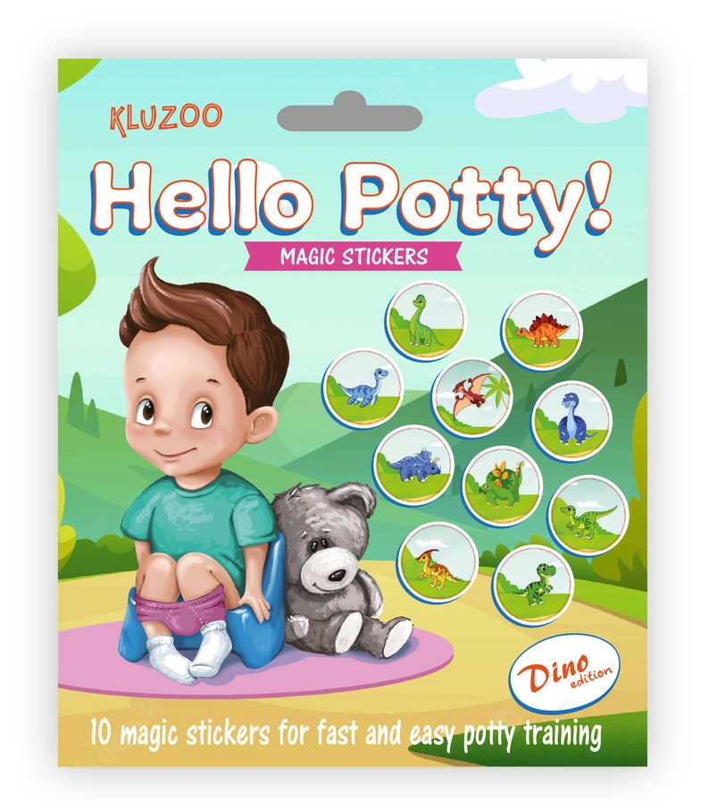 10 Magic Stickers-potty Training Stickers-animal Stickers-potty ...