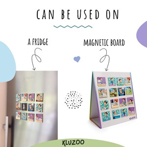 72 Magnetic Daily Activity Cards-visual Schedule Kids-toddler | Etsy