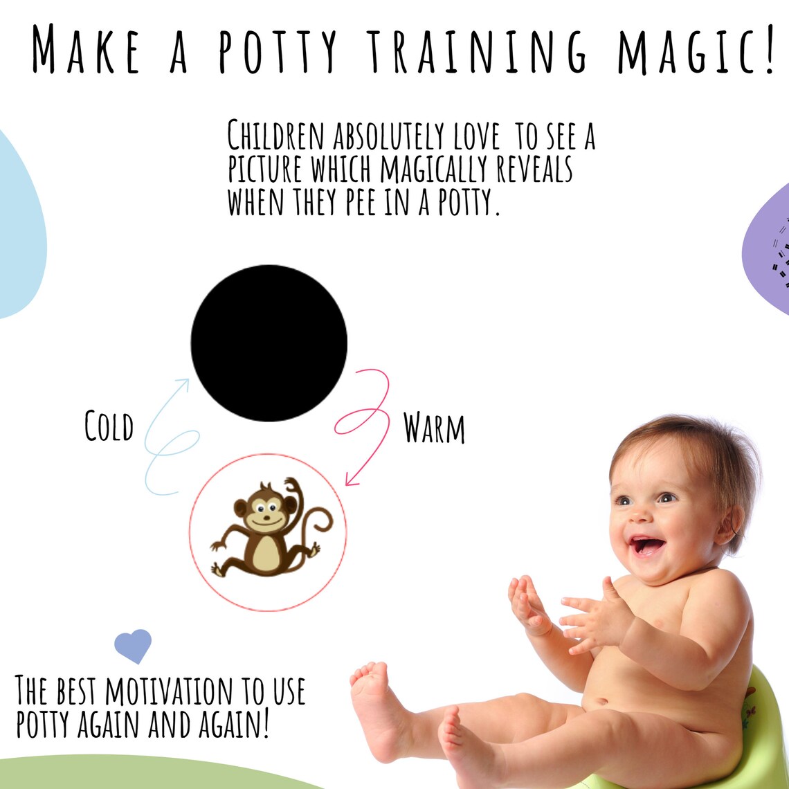 10 Magic Stickers-potty Training Stickers-animal - Etsy