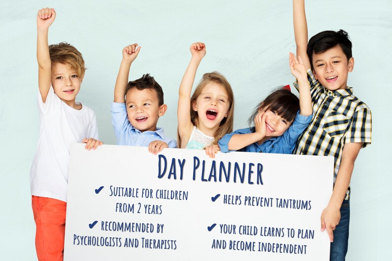 Dayplanner Board With 72 Magnetic Cards-visual Schedule - Etsy