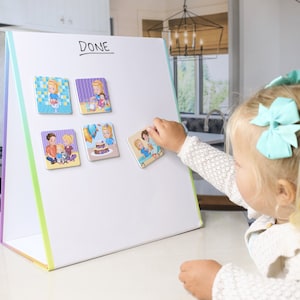 72 Magnetic Daily Activity Cards-visual Schedule Kids-toddler Routine ...