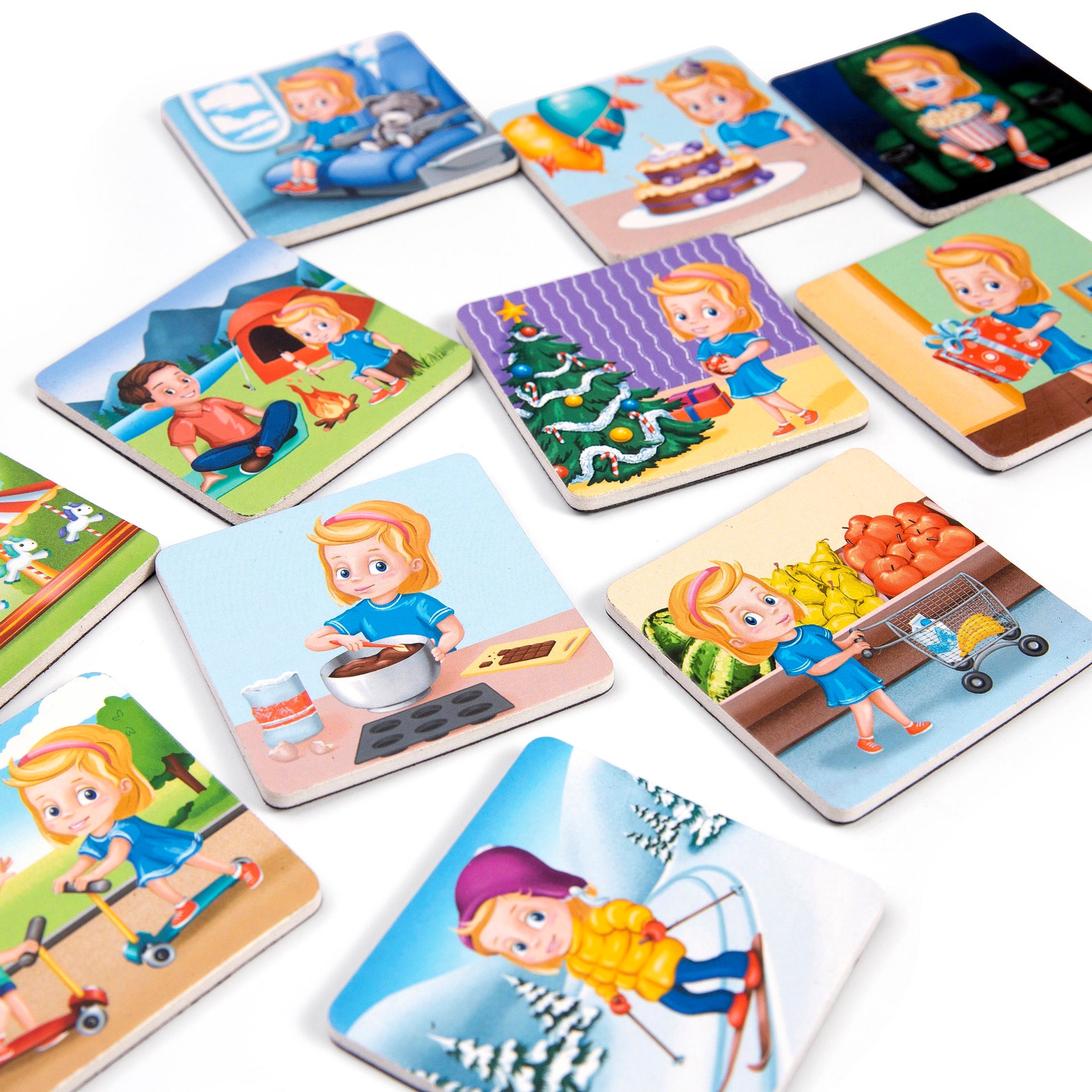 Dayplanner Board for Kids With 72 Magnetic Cards-visual Schedule Kids ...