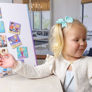 72 Magnetic Daily Activity Cards-visual Schedule Kids-toddler Routine ...