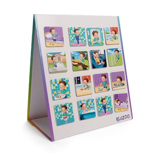 72 Magnetic Daily Activity Cards-visual Schedule Kids-toddler Routine ...