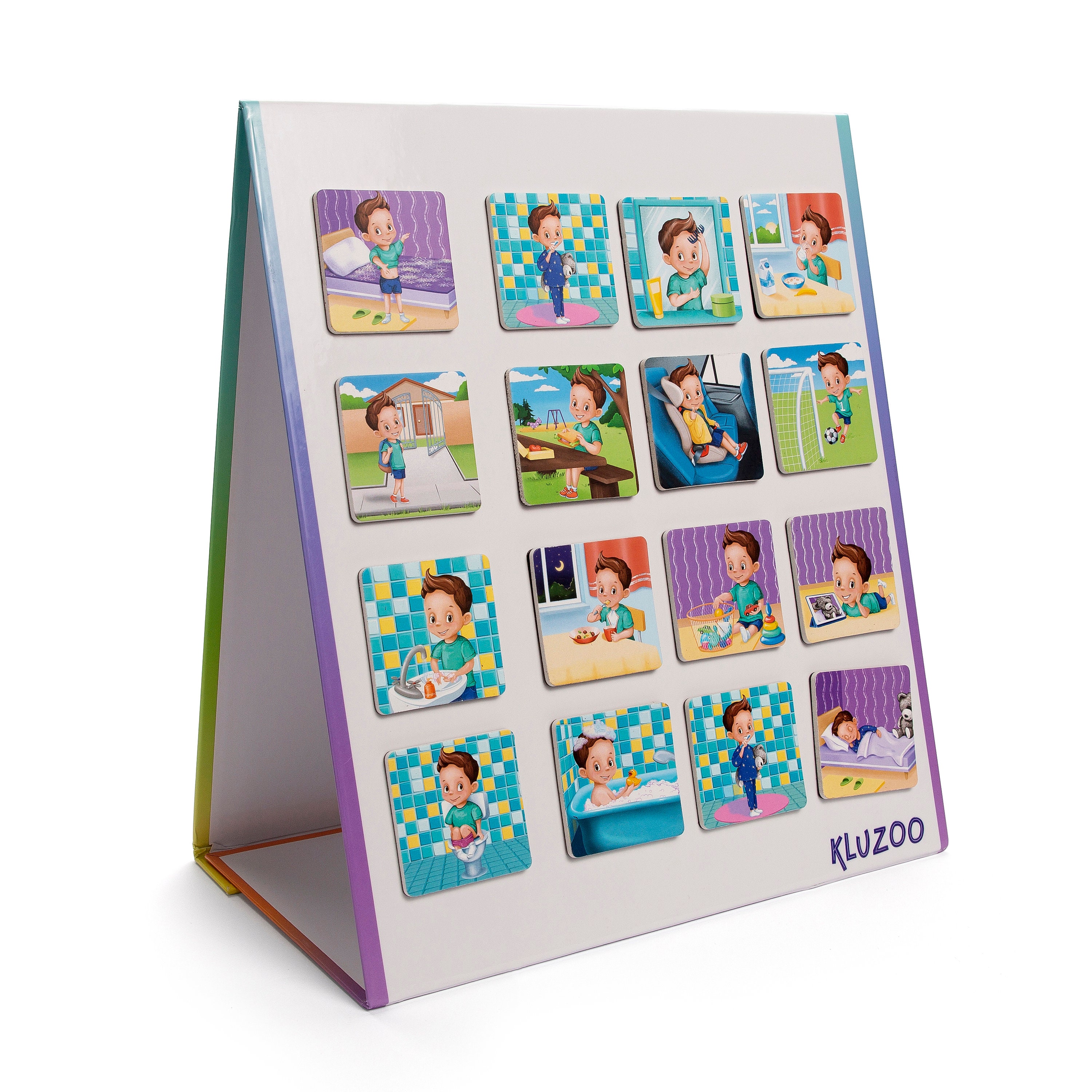 Dayplanner Board With 72 Magnetic Cards-visual Schedule - Etsy