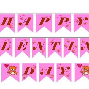 Printable Valentine's Day Decor Banner - Etsy